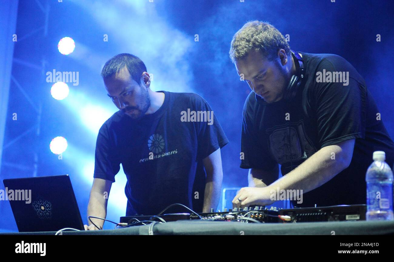 Electronic music duo Run DMT performs at The JACKED Stage by Doritos in ...