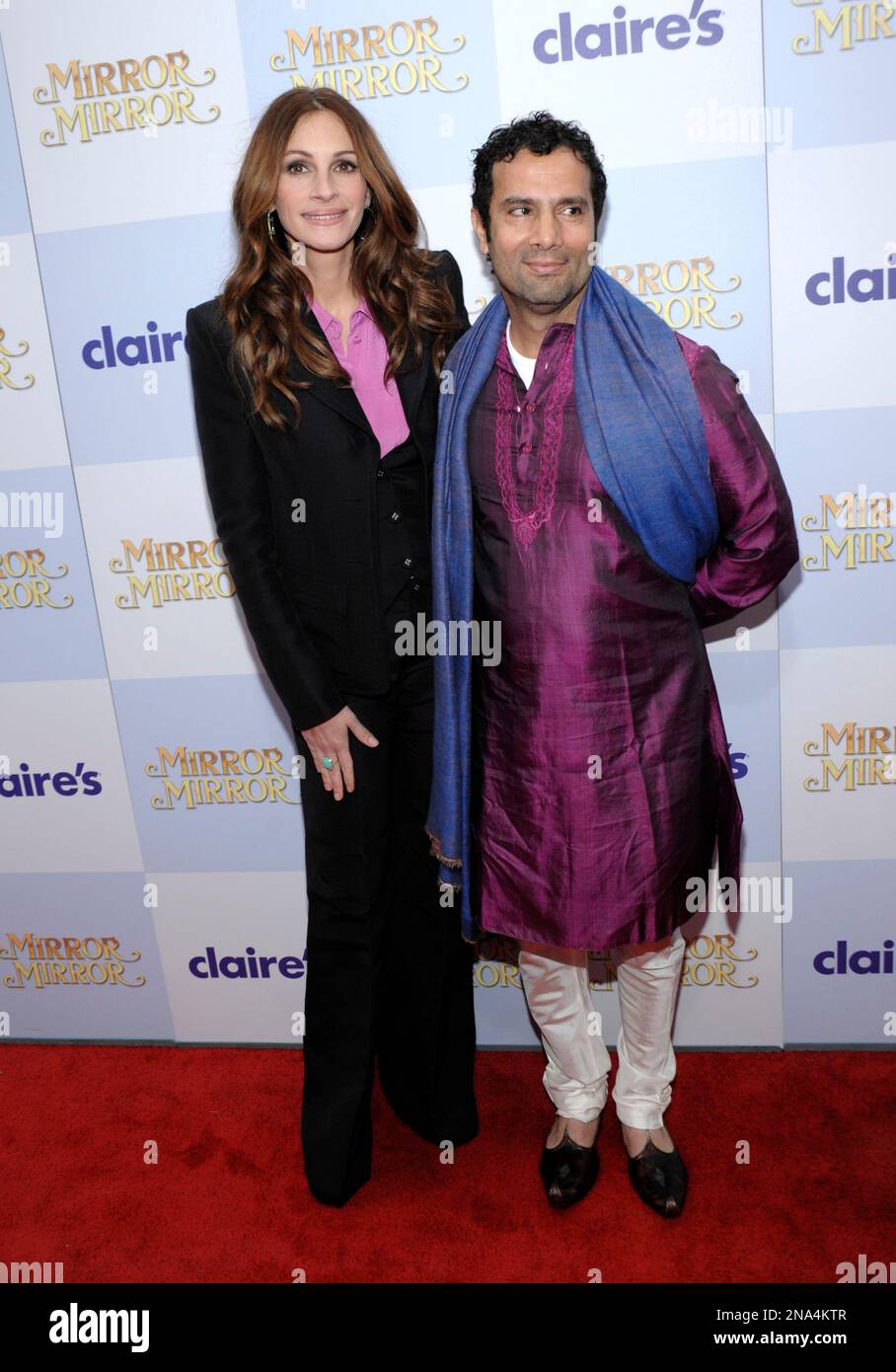 Actress Julia Roberts, left, and director Tarsem Singh arrives at the ...