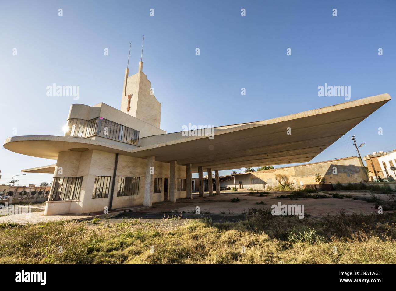 Fiat Tagliero Building, a Futurist-style service station, designed by ...