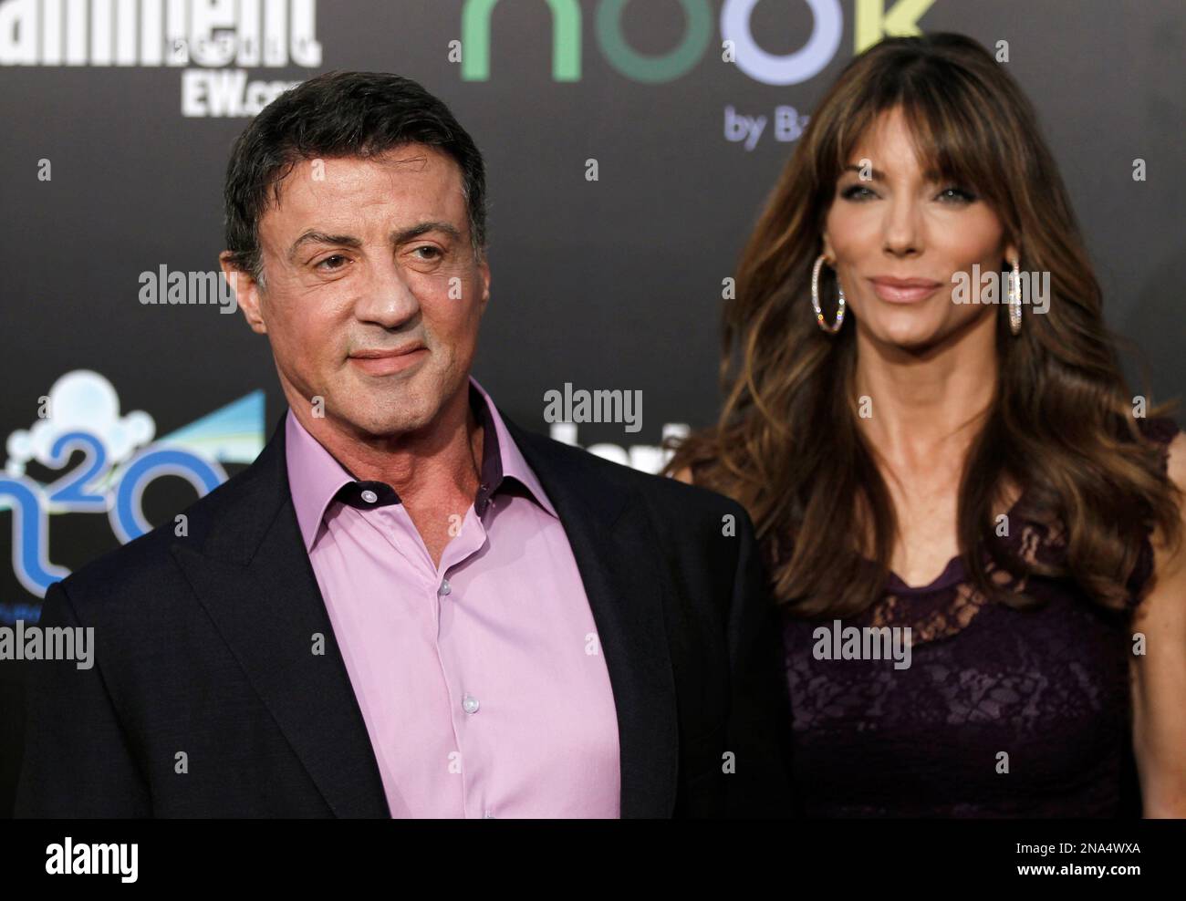 Sylvester Stallone and Jennifer Flavin arrive at the world premiere of ...
