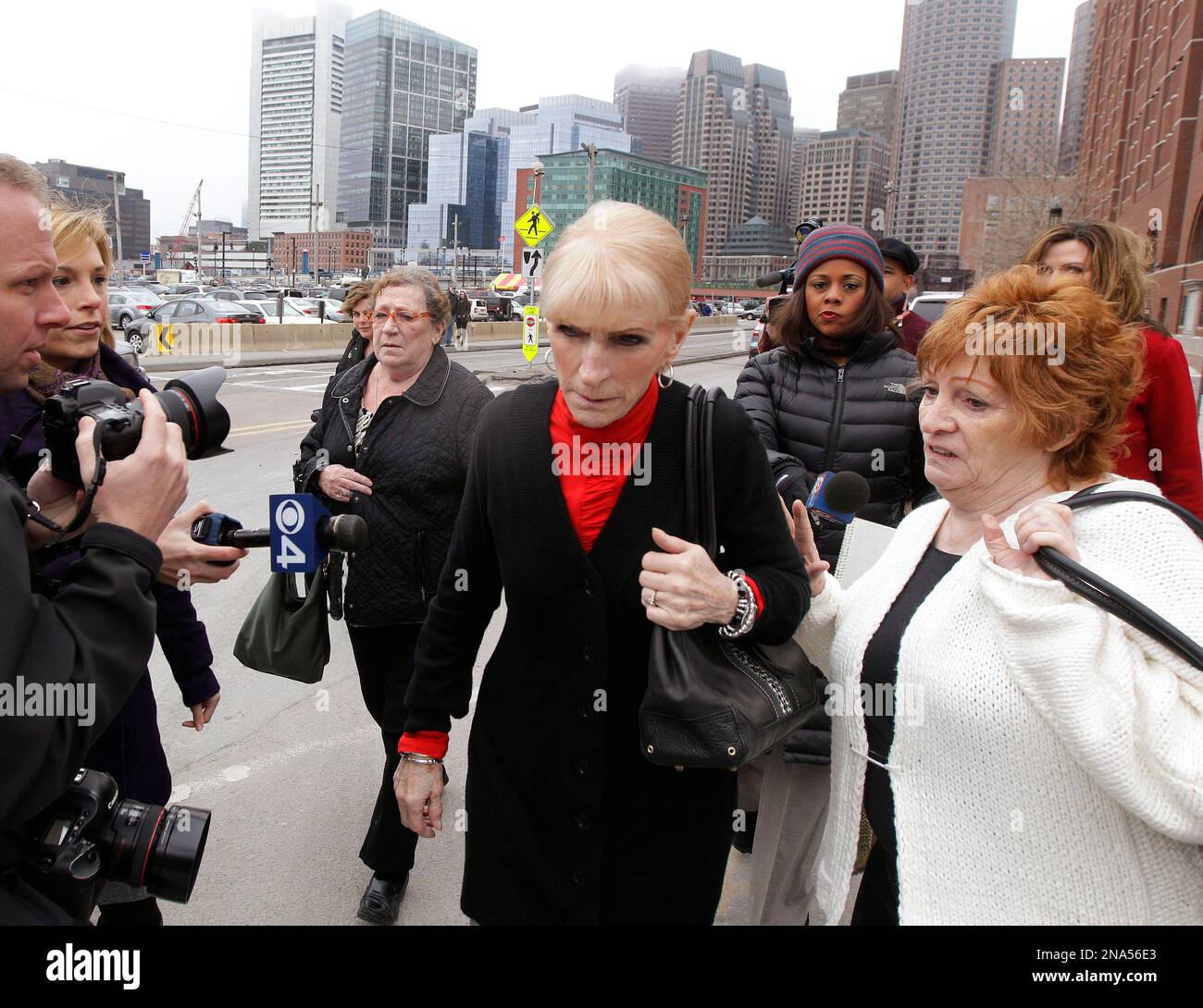 Three sisters of Paul McGonagle leave a plea hearing for Catherine ...