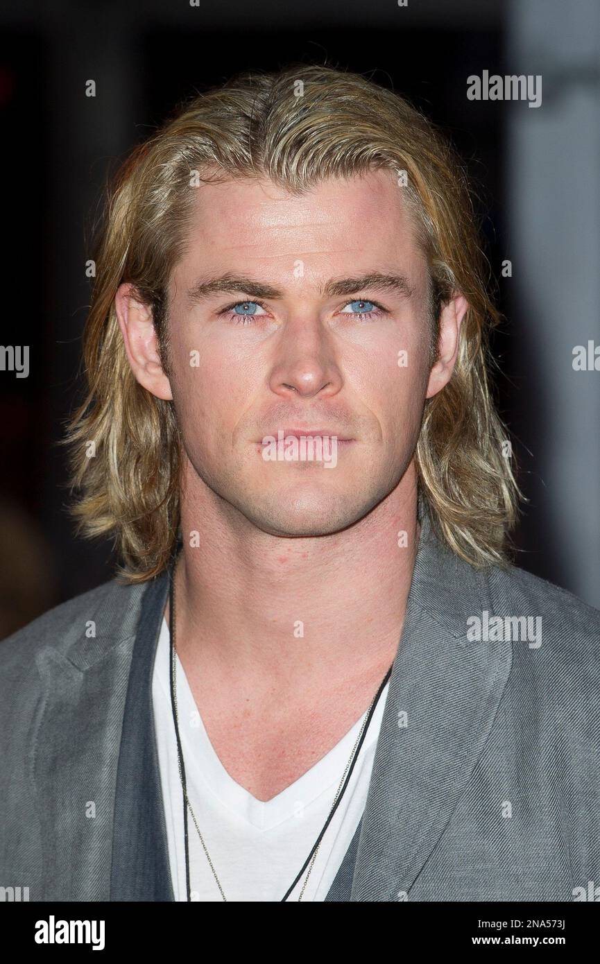 Chris Hemsworth arrives at 'The Hunger Games' UK film premiere at the ...