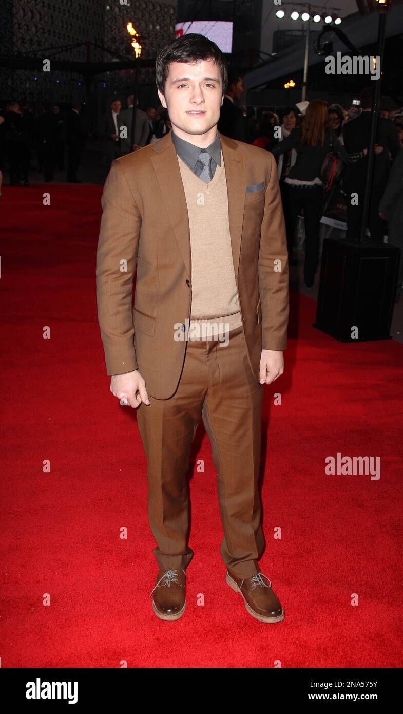 Actor Josh Hutcherson arrives at 'The Hunger Games' UK film premiere at ...