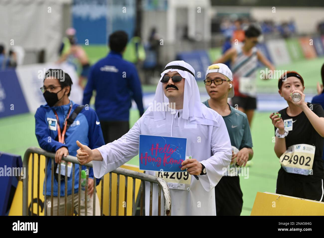 **CHINESE MAINLAND, HONG KONG, MACAU AND TAIWAN OUT** A cosplay runner ...