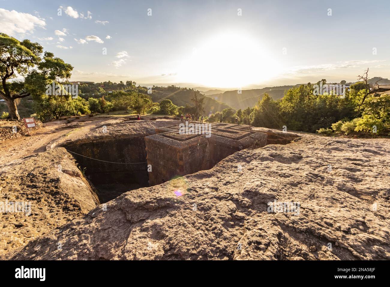 Biete Ghiorgis (House of Saint George) Ethiopian Orthodox underground ...