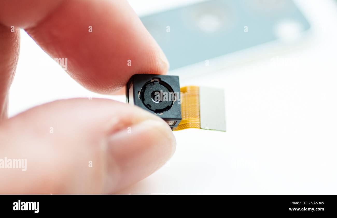 Smartphone camera module. Macro shot Stock Photo - Alamy