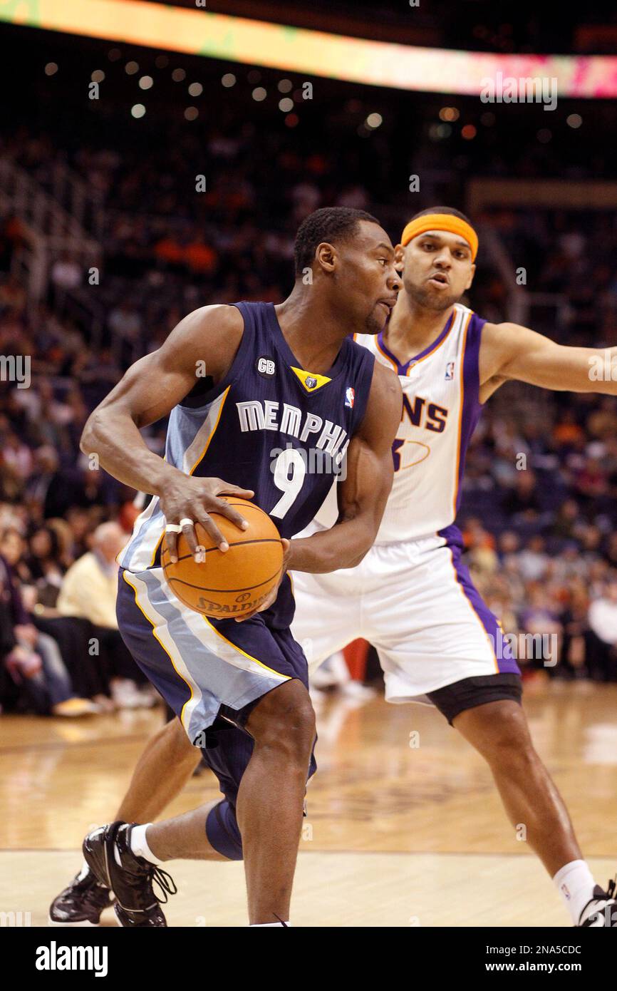Memphis Grizzlies' Tony Allen, left, against Phoenix Suns' Jared Dudley ...