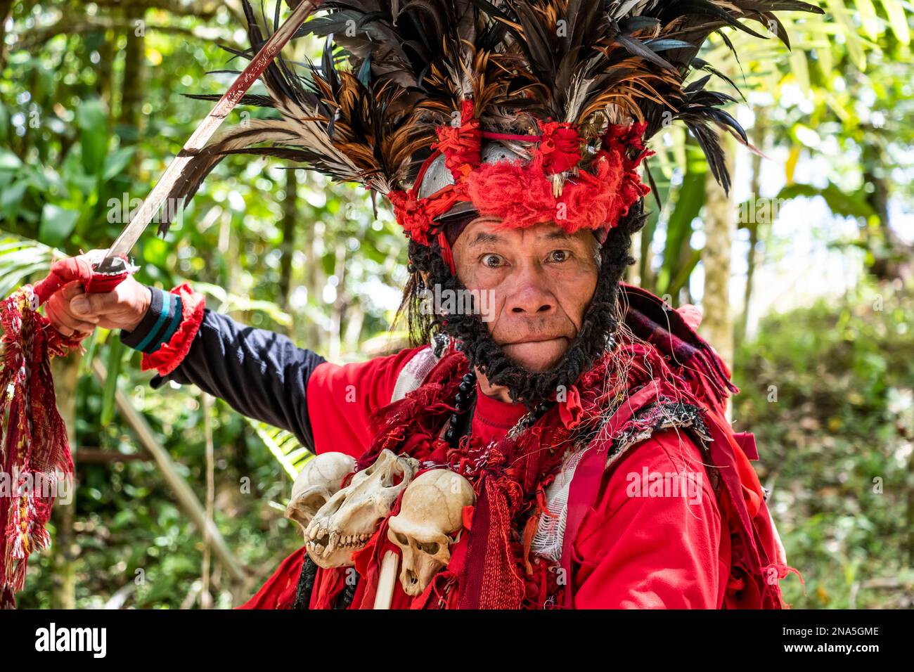 Minahasan tribesman, Mount Mahawu; North Sulawesi, Indonesia Stock ...