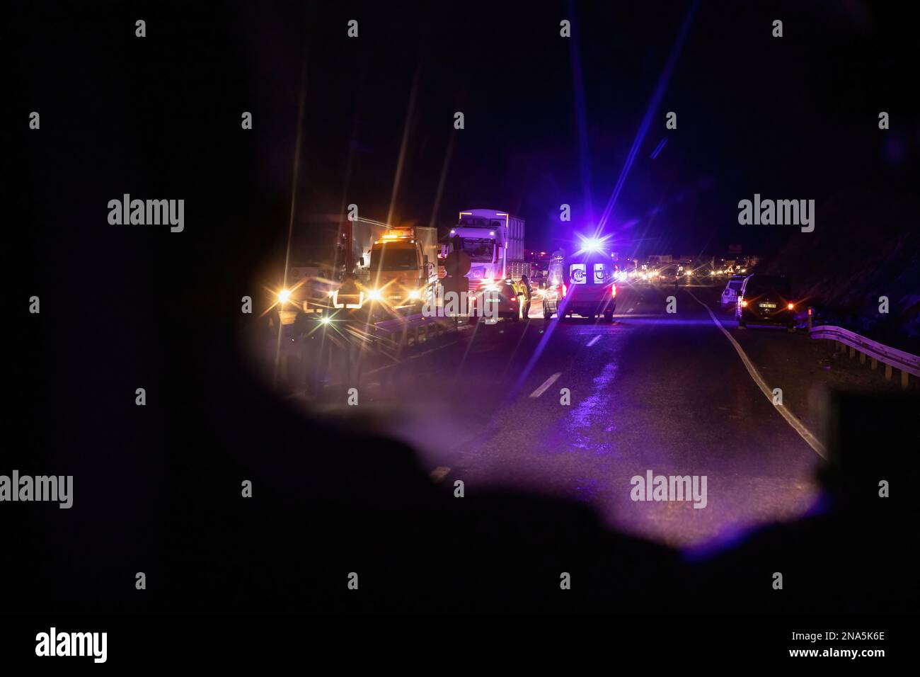 Due to the danger of collapse of the bridge, which was affected by the ...