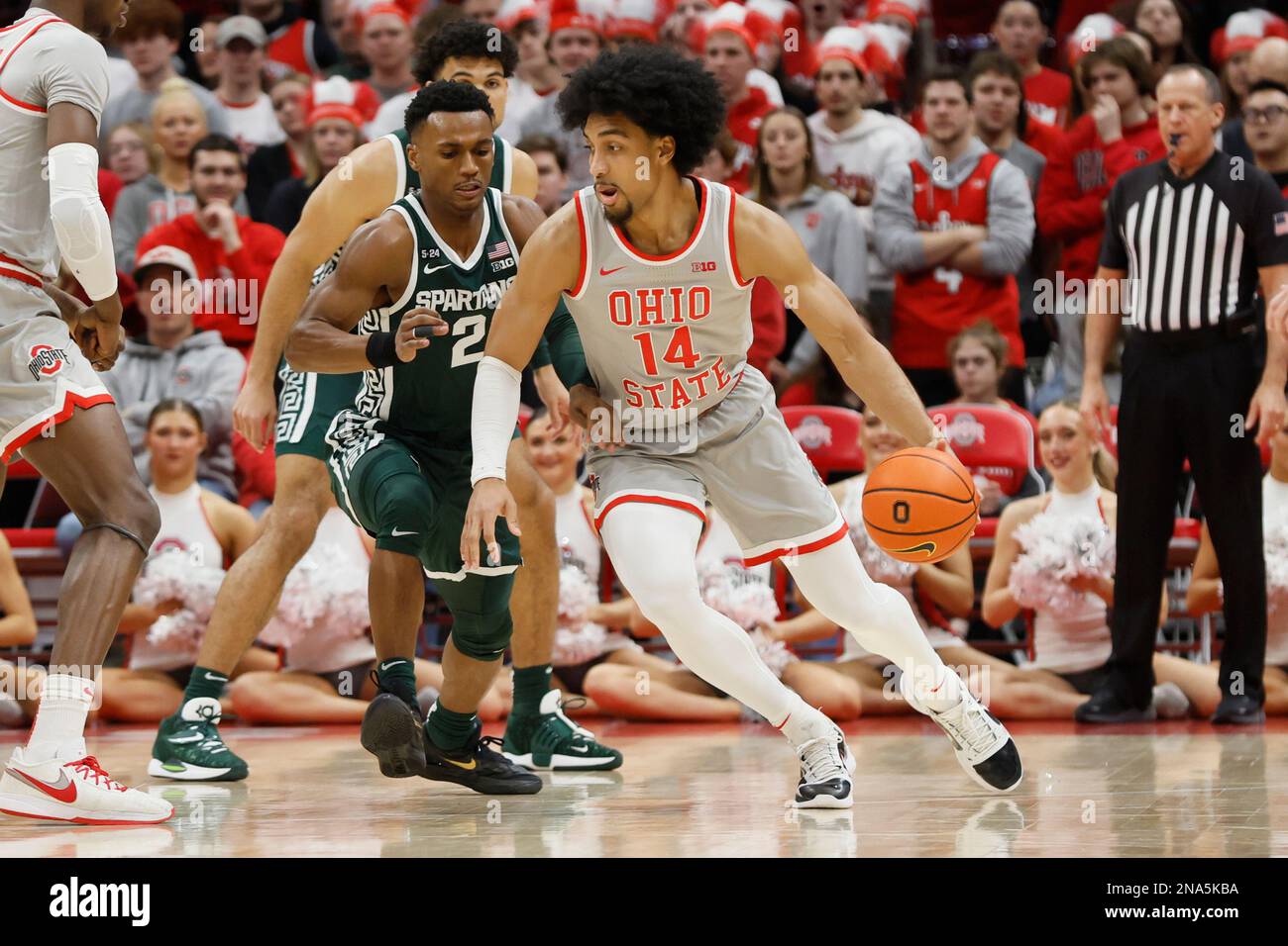 Ohio State's Justice Sueing, right, plays against Michigan State's ...