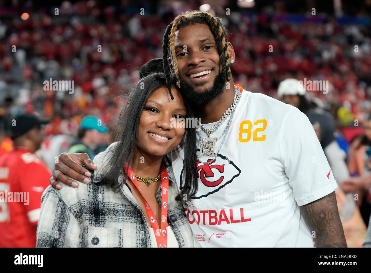Kansas City Chiefs wide receiver Ihmir Smith-Marsette (82) celebrates ...