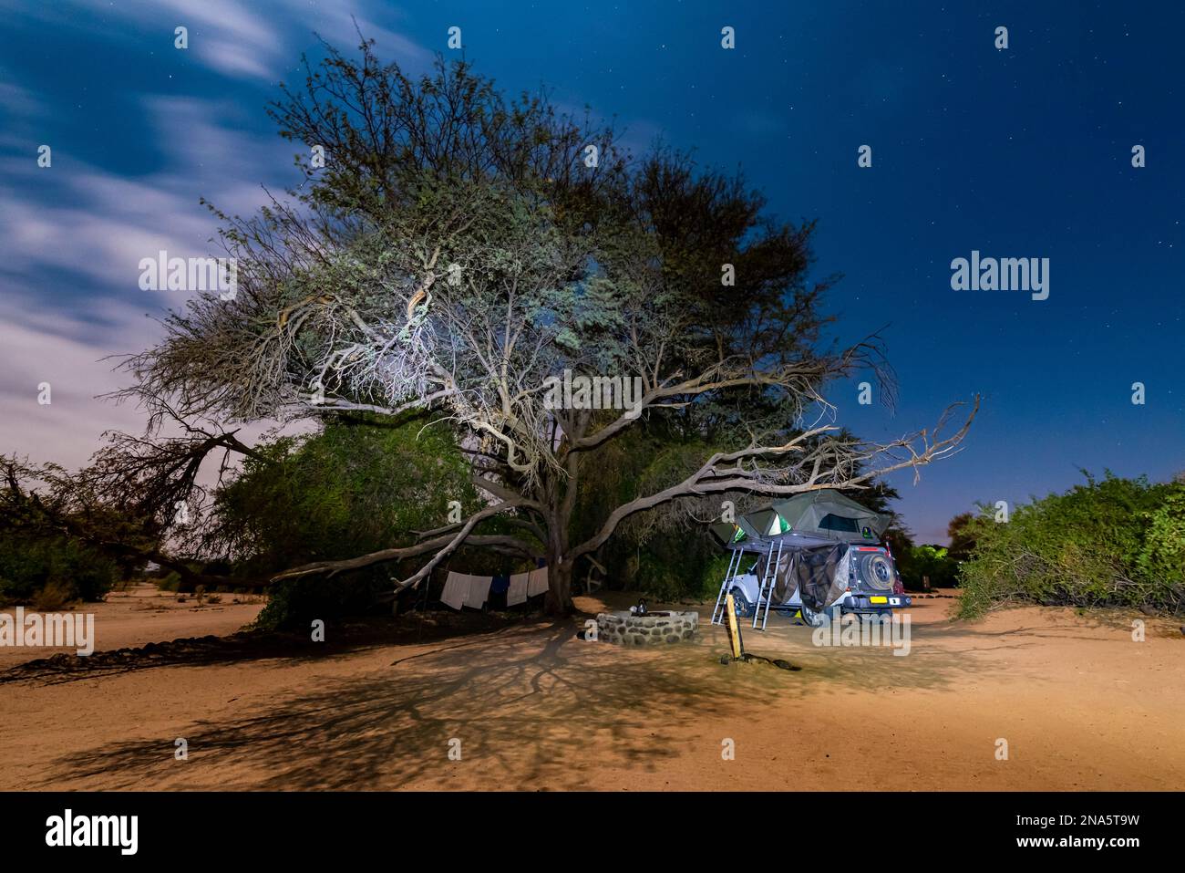 Camping in Damaraland; Kunene Region, Namibia Stock Photo - Alamy