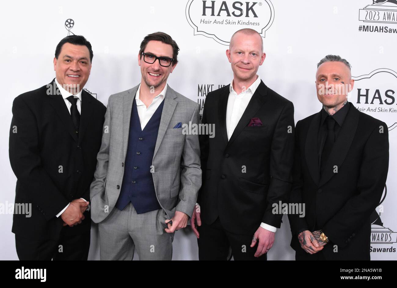 Beverly Hills, California, USA 11th February 2023 (L-R) Make-Up Artists ...