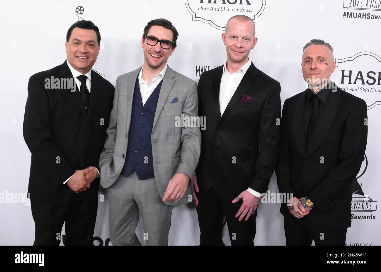 Beverly Hills, California, USA 11th February 2023 (L-R) Make-Up Artists ...