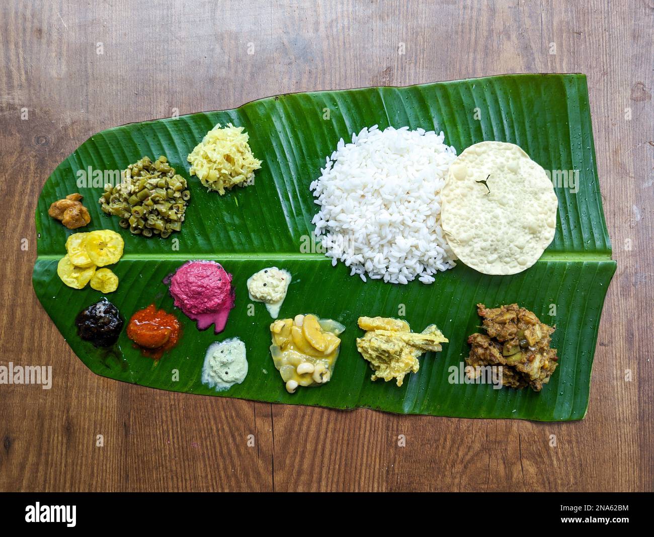 traditional south indian food platter with rice and other variety food ...