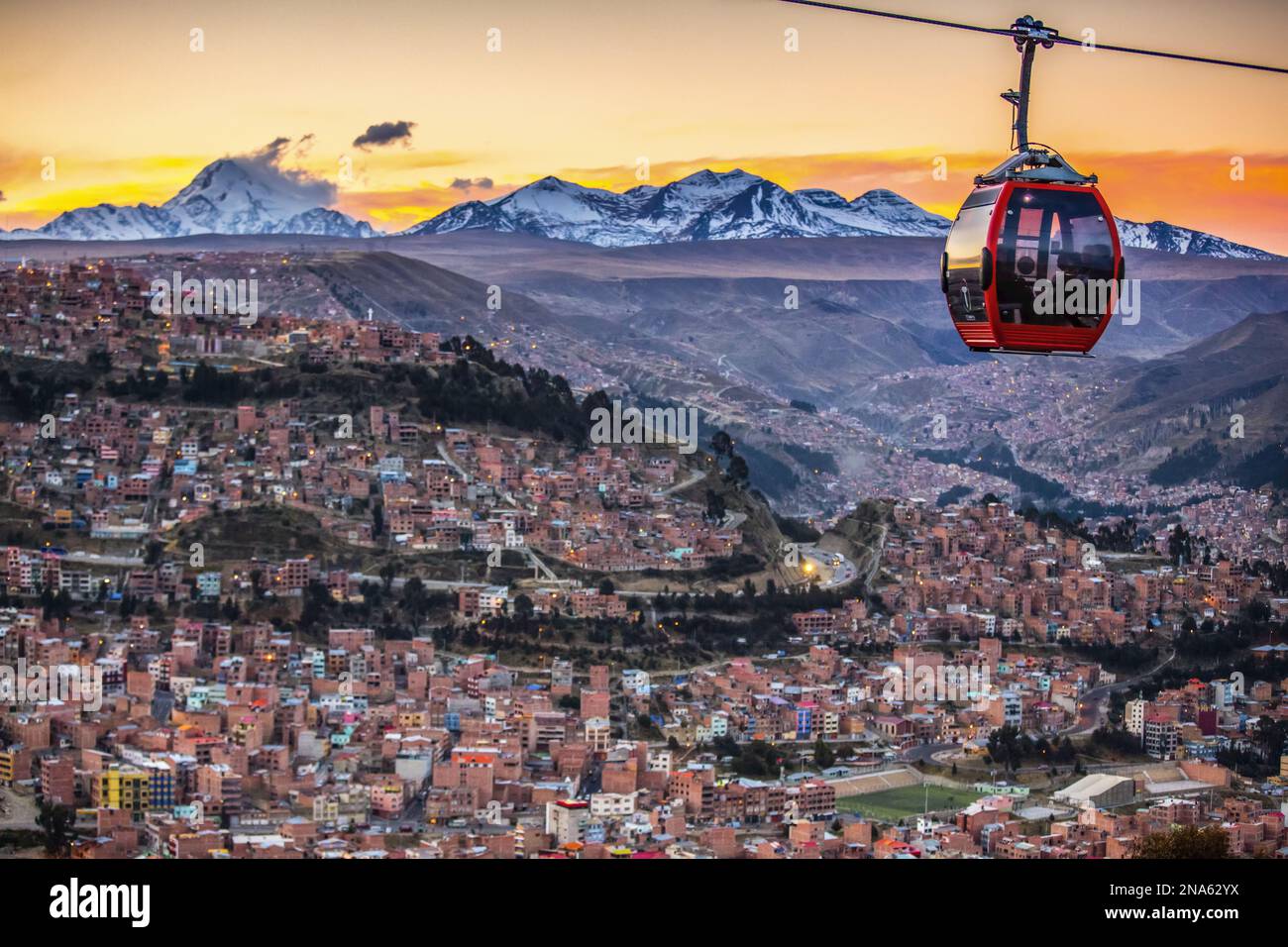 Teleferico in La Paz, Bolivia Stock Photo - Alamy
