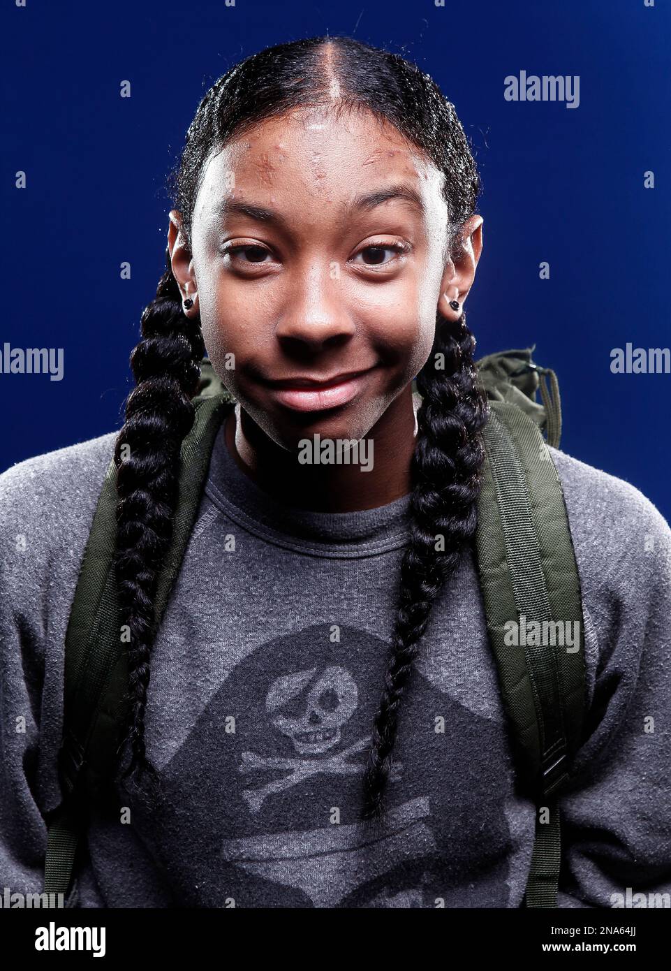 Member of teen R&B boy band Mindless Behavior, Ray Ray, poses for a ...