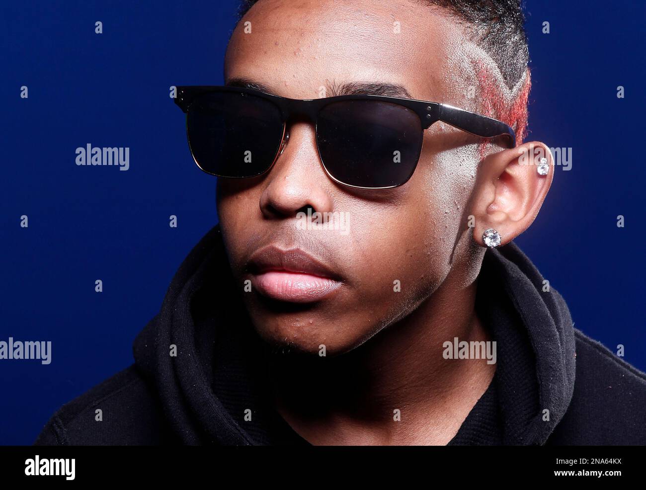 Member of teen R&B boy band Mindless Behavior, Prodigy, poses for a ...