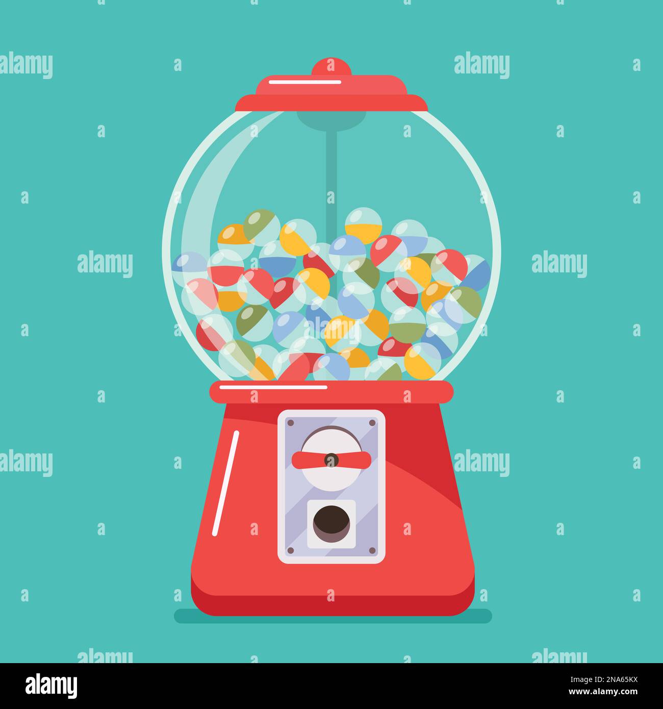 Toy vending machine. Gumball machine. Gacha Gacha Toy Capsule. Vector illustration Stock Vector ...