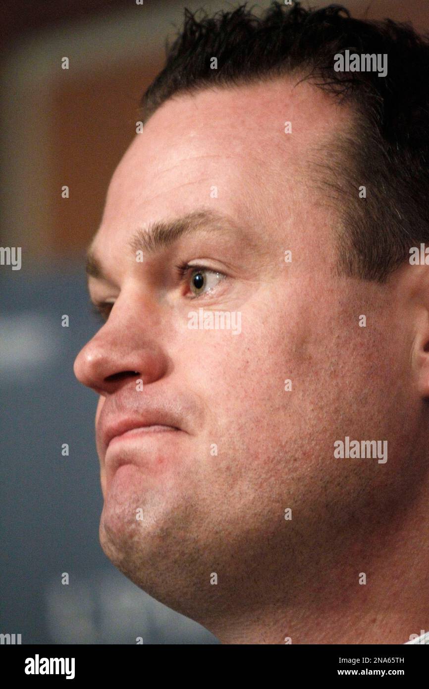 Pittsburgh Mayor Luke Ravenstahl answers questions during a news ...