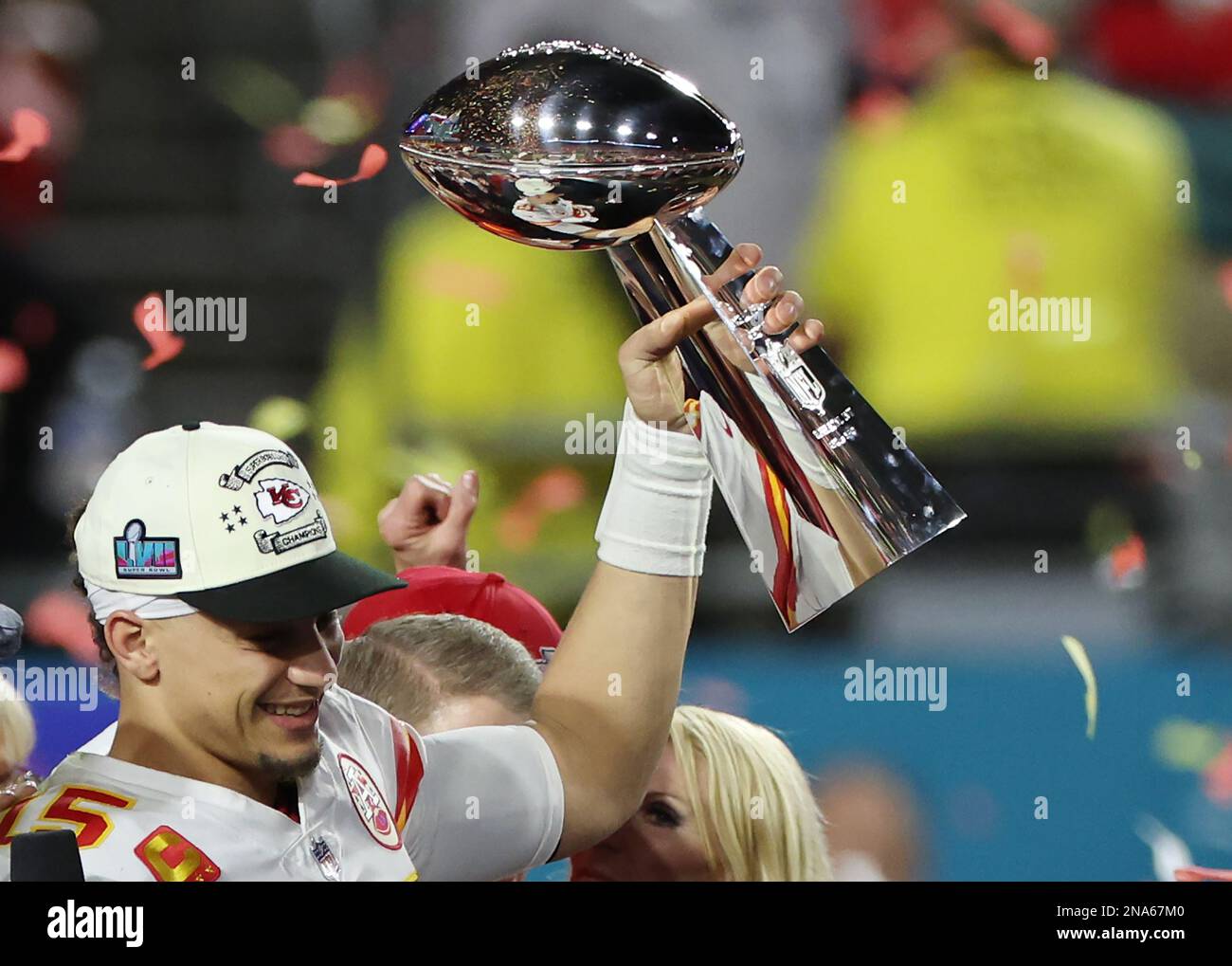 Patrick mahomes super bowl trophy hi-res stock photography and images ...