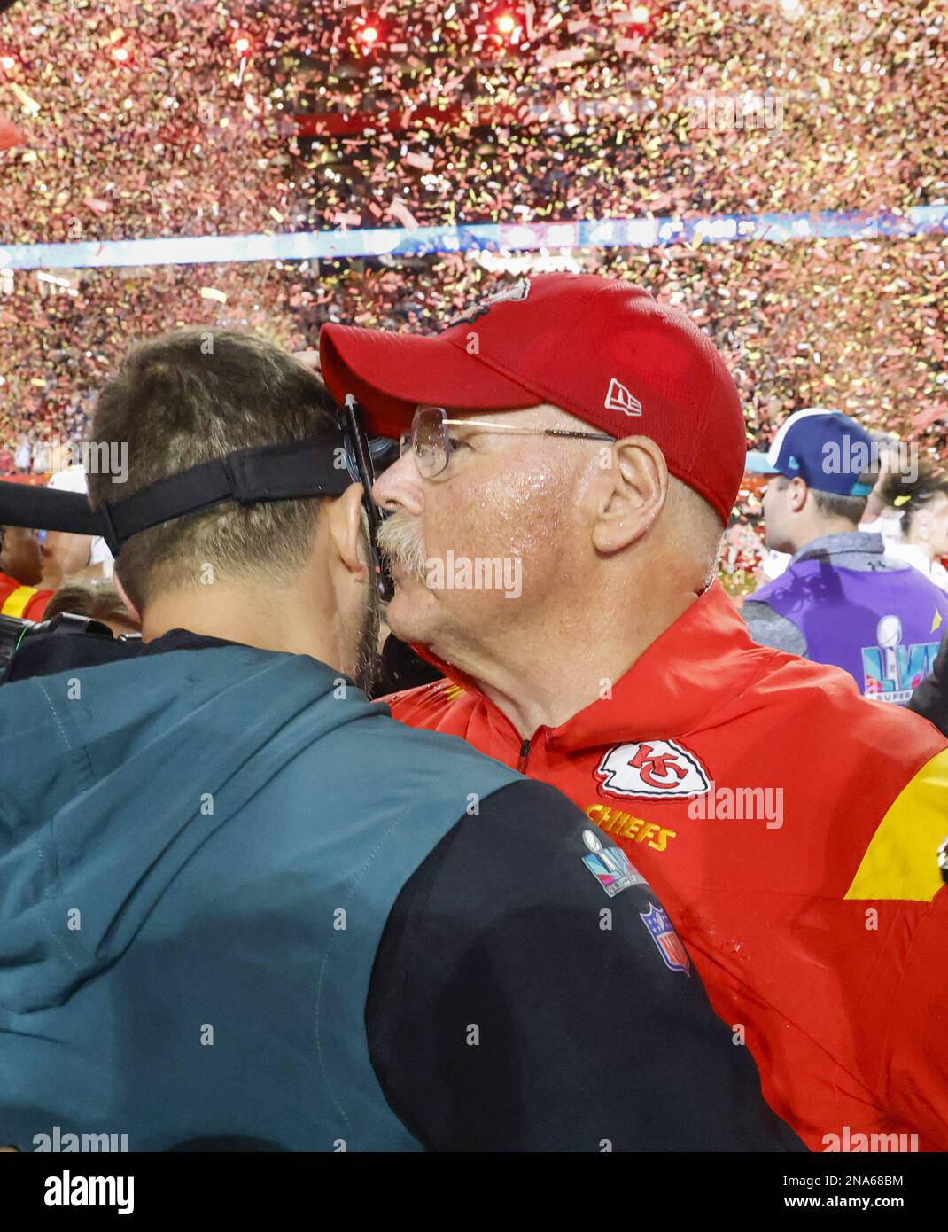 Glendale, United States. 12th Feb, 2023. Kansas City Chiefs head coach ...