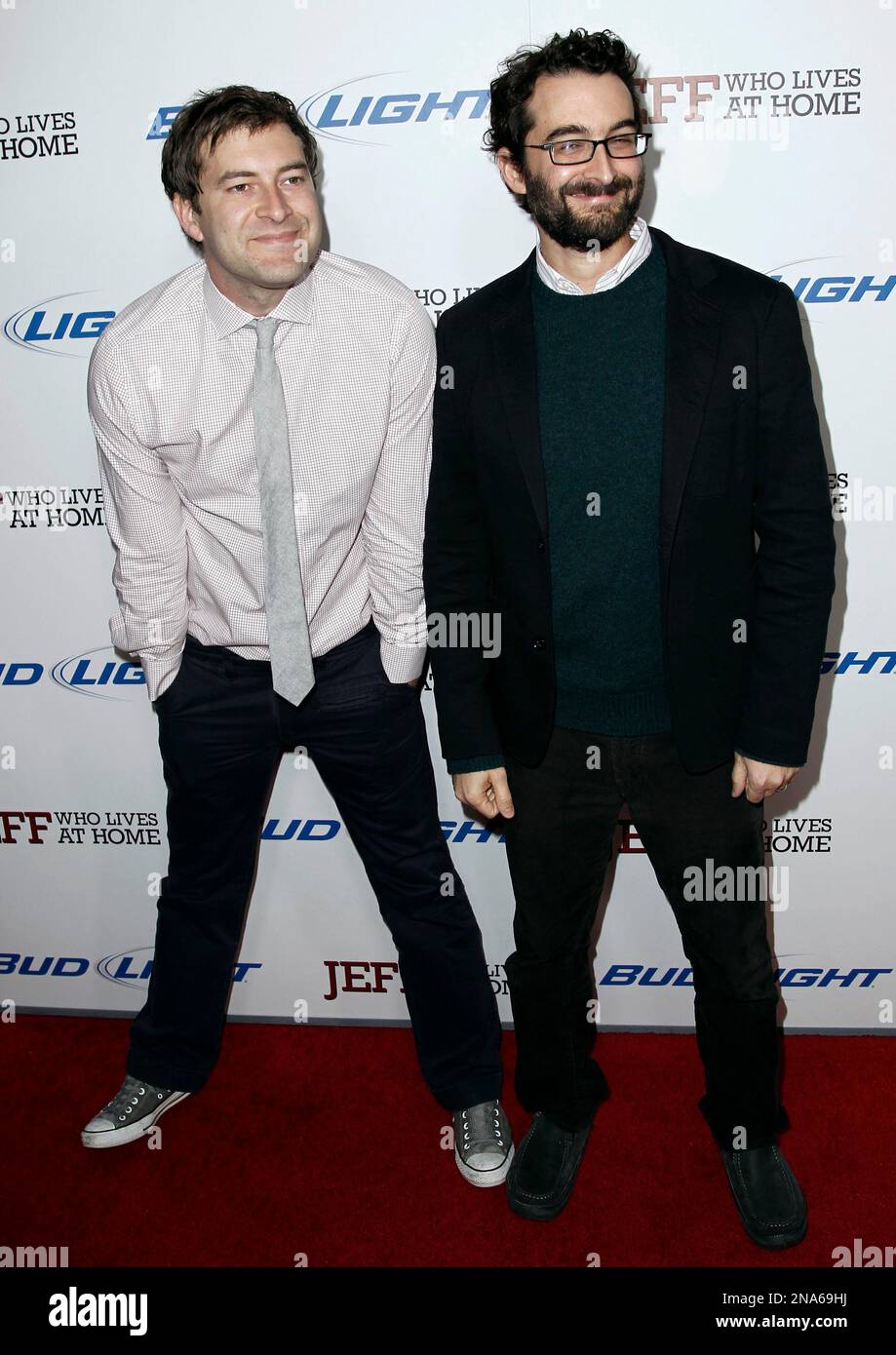 Writers and directors Mark, left, and and Jay Duplass arrive at the ...