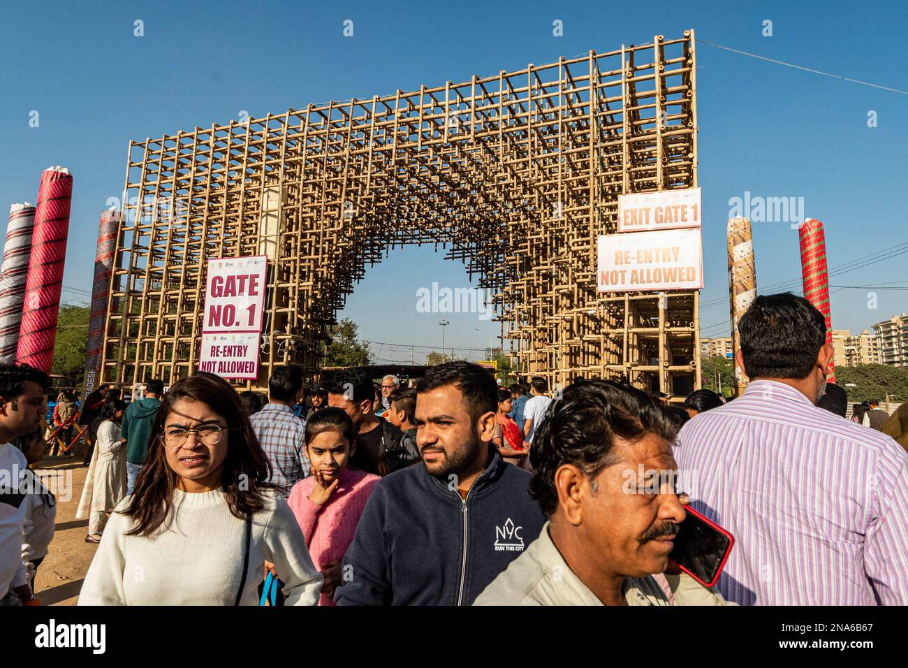 The Main Gate of the 36th Surajkund International Crafts Fair made by a ...