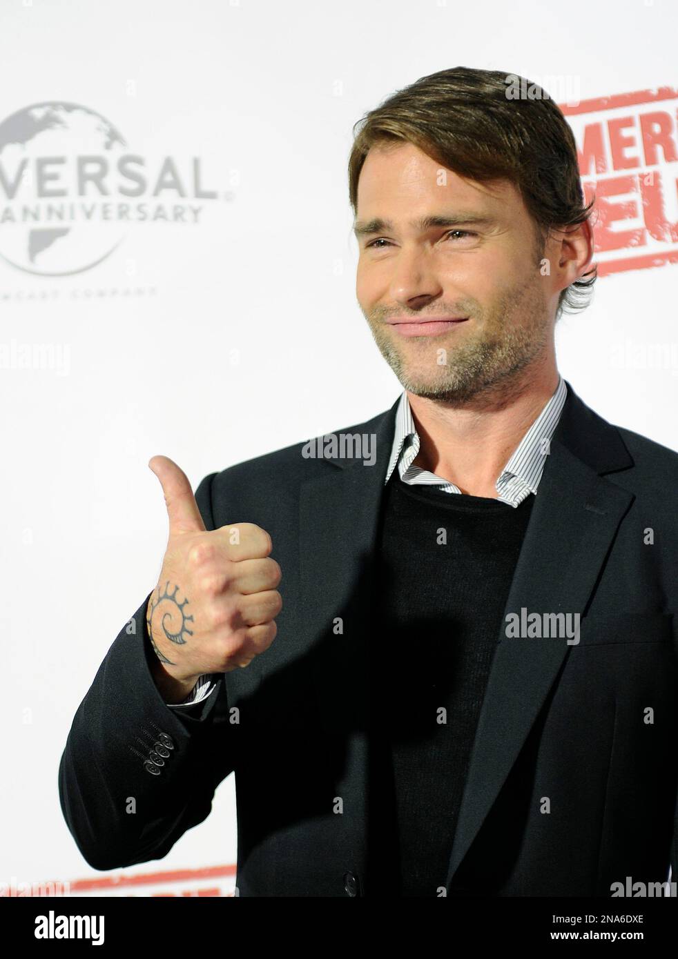 Actor Seann William Scott from the cast of the movie "American Reunion ...
