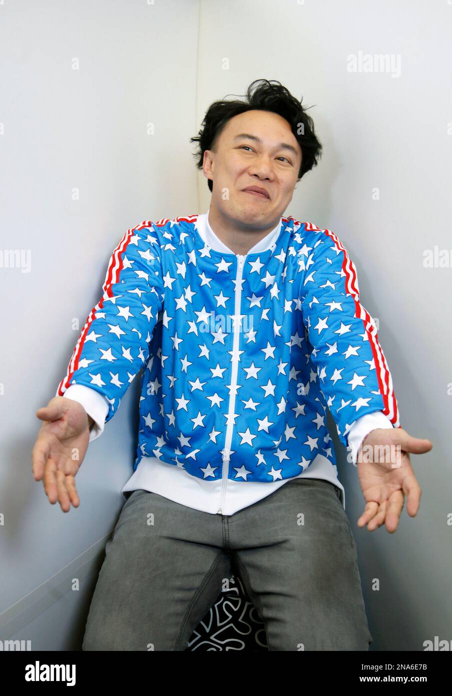 In this picture taken on Thursday, March 1, 2012, Hong Kong singer Eason Chan poses during an ...