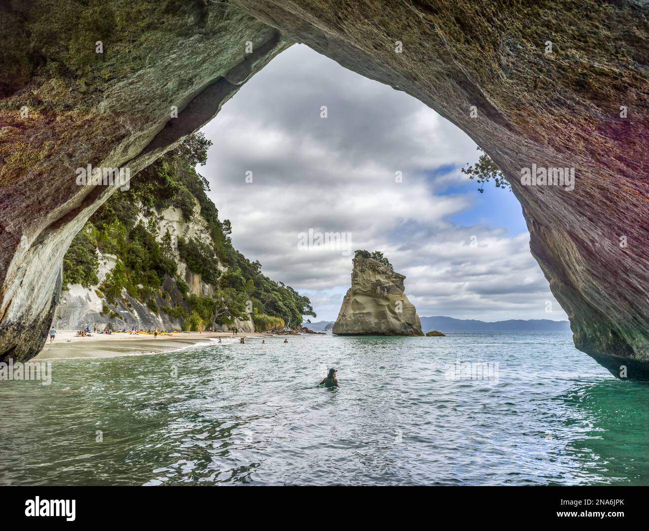 Accessible only on foot or by boat, famous Cathedral Cove is one of the ...