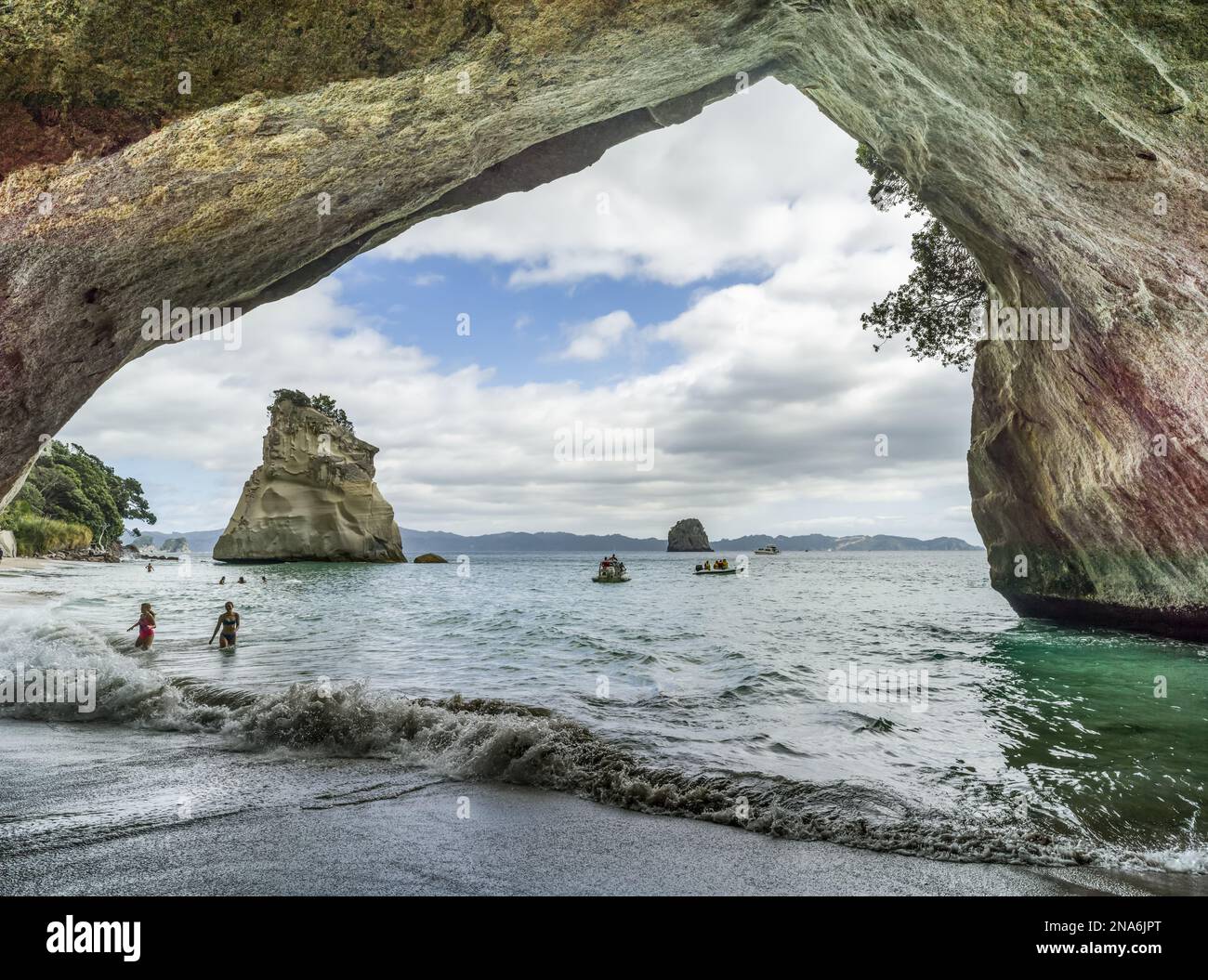 Accessible only on foot or by boat, famous Cathedral Cove is one of the ...