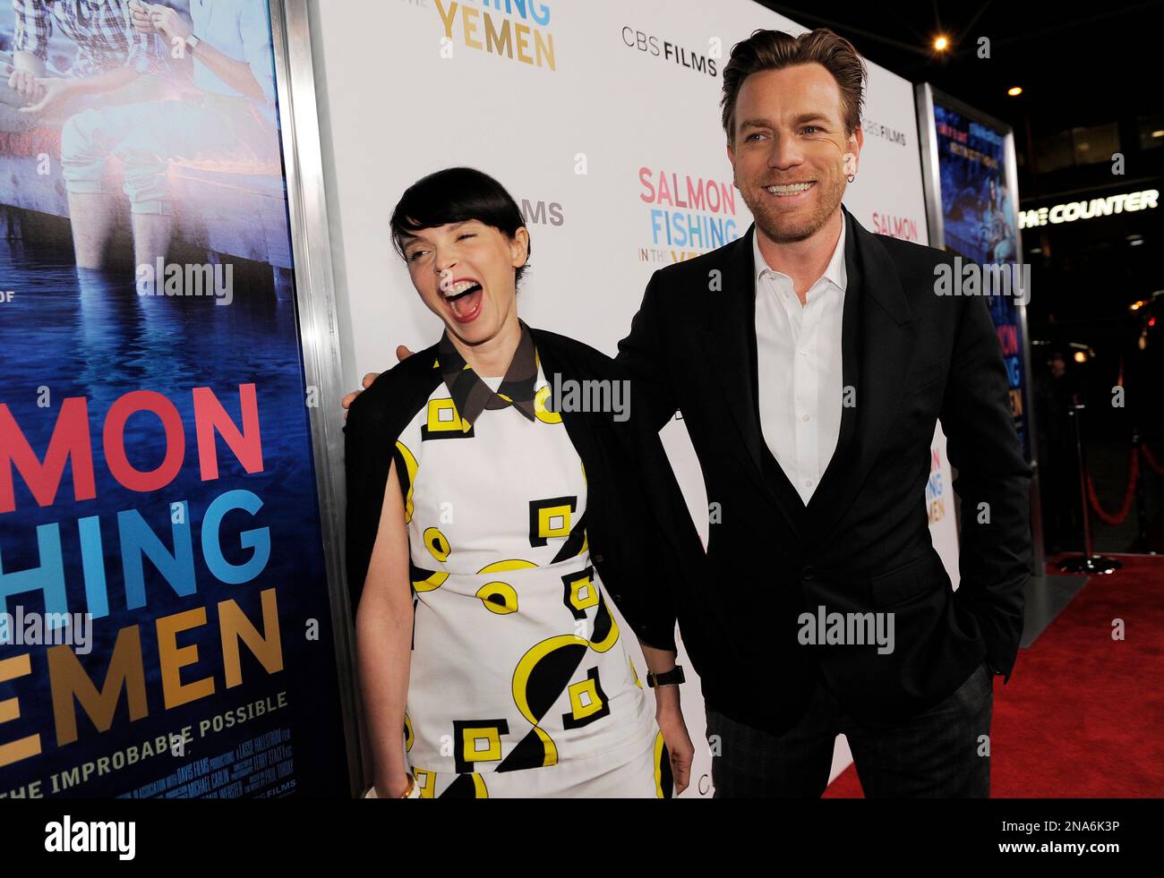 Ewan McGregor, a cast member in "Salmon Fishing in the Yemen," arrives ...