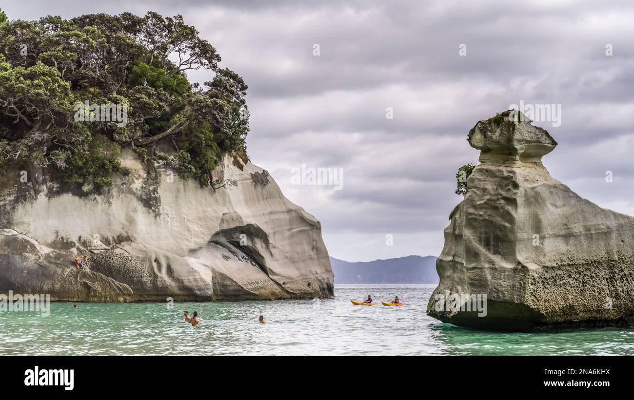 Accessible only on foot or by boat, famous Cathedral Cove is one of the ...
