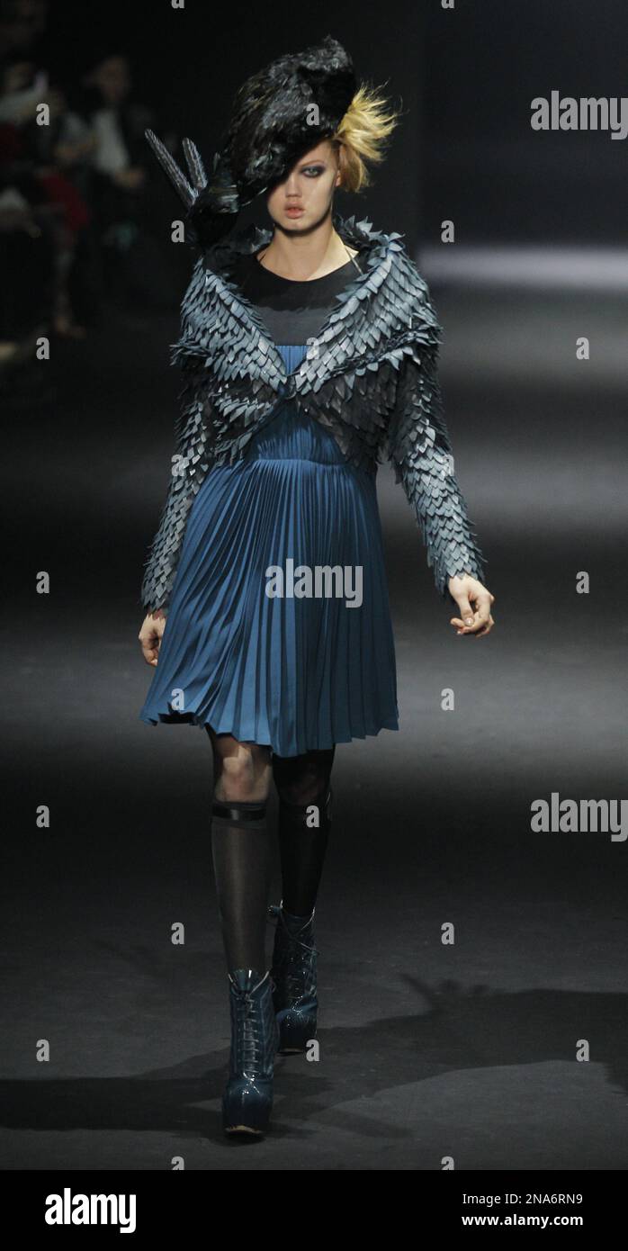 A model wears a creation by John Galliano as part of the Fall-Winter ...