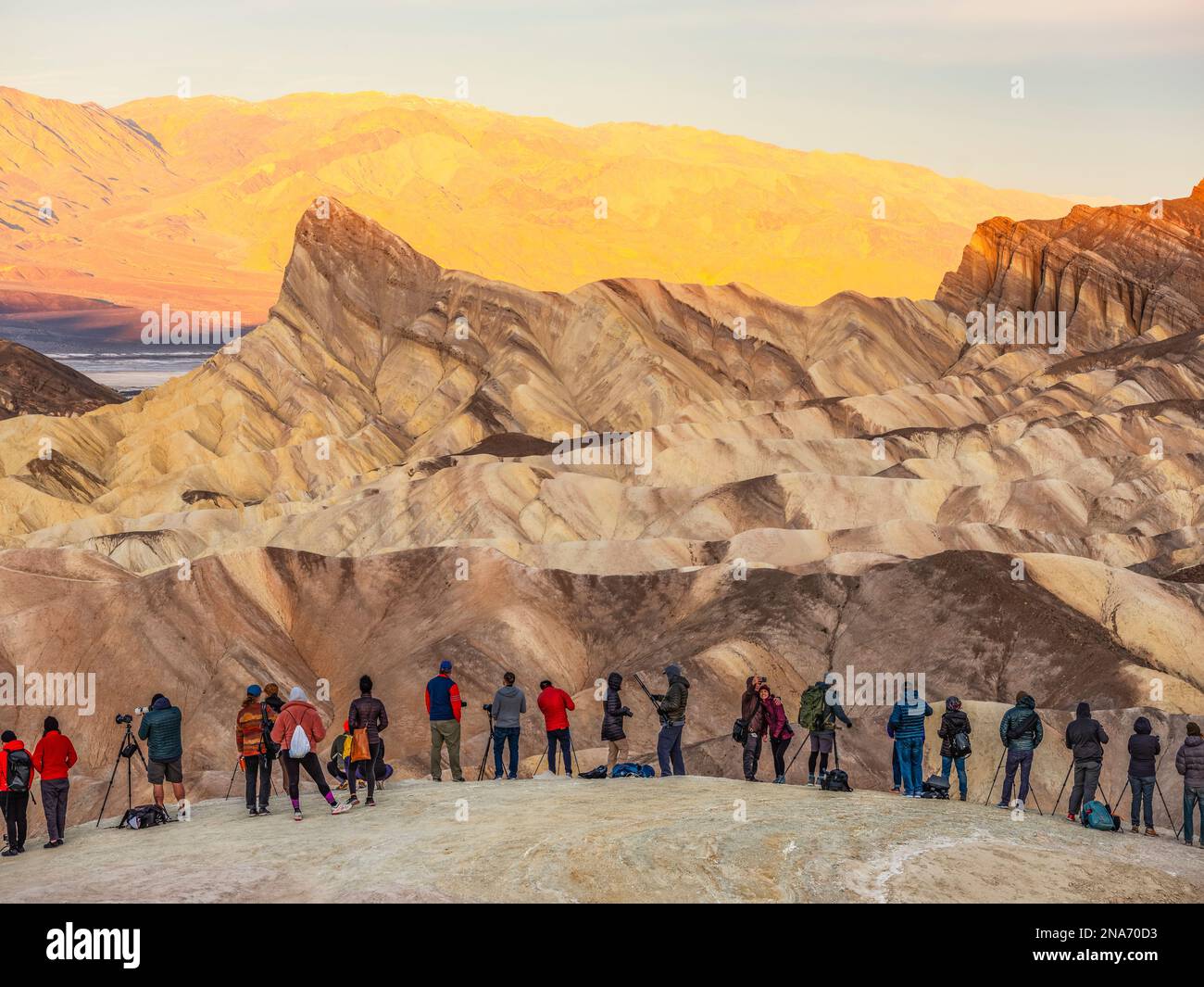 Tourists at Death Valley National Park; California, United States of ...