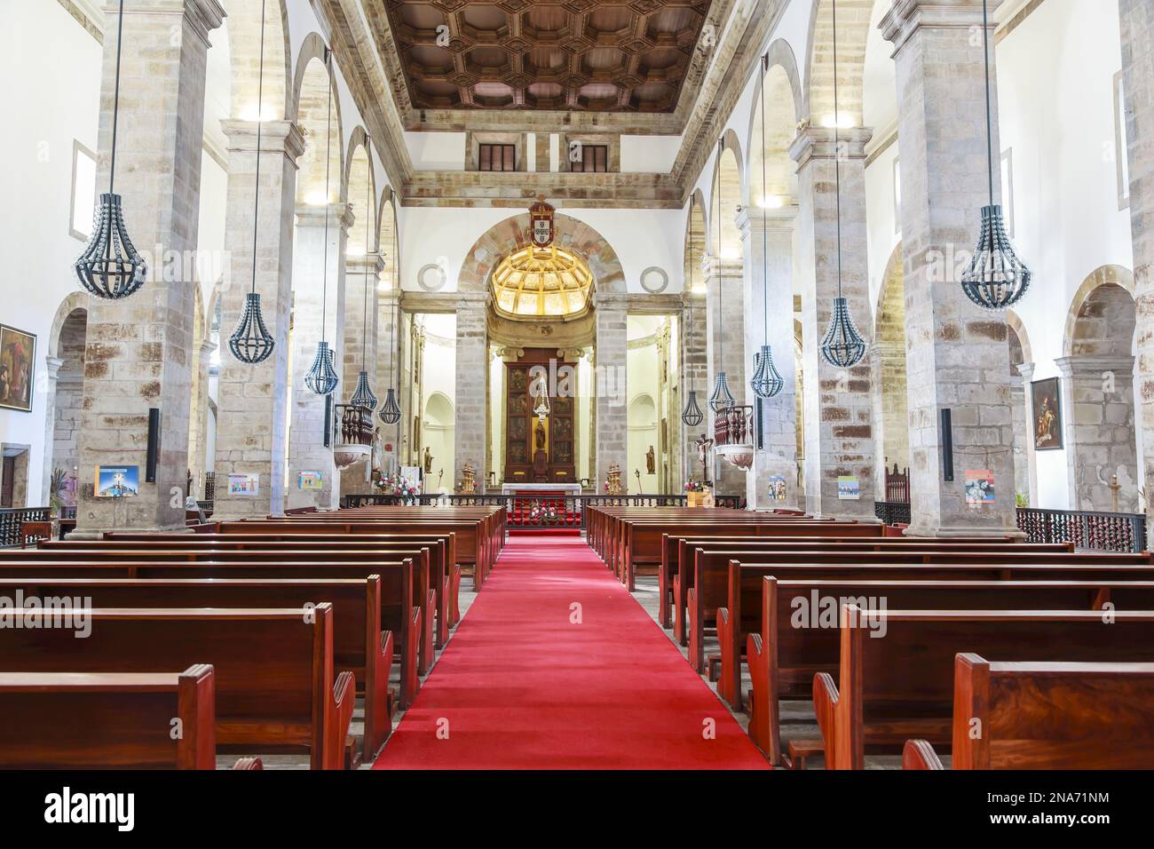 Praia da victoria church hi-res stock photography and images - Alamy