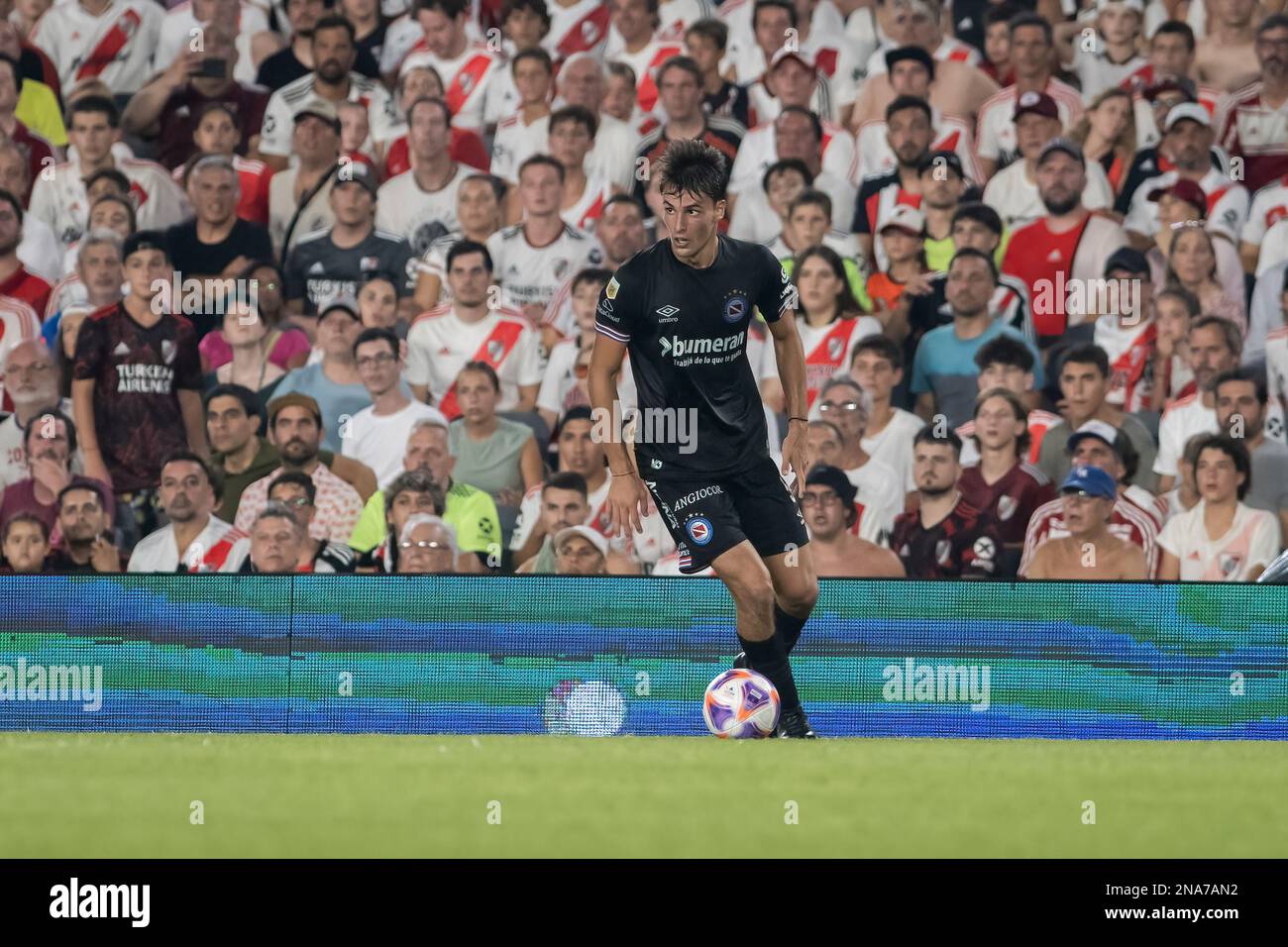 Federico Redondo of Argentinos Juniors seen in action during a match ...