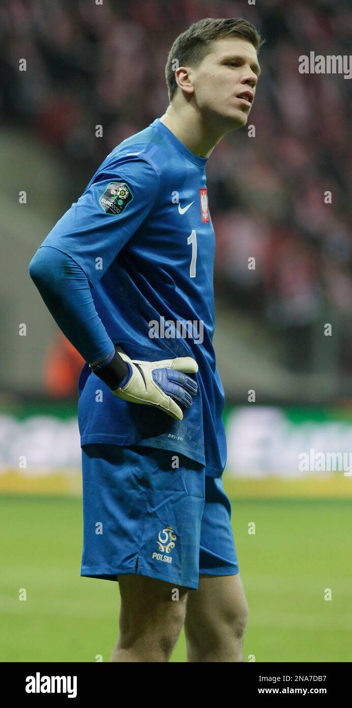Wojciech Szczesny goalkeeper of the Polish national soccer team, in ...
