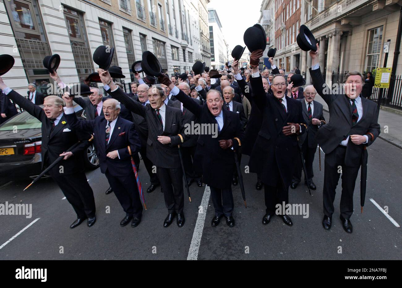 Members of the 'In and Out' club, celebrate the club's 150th ...