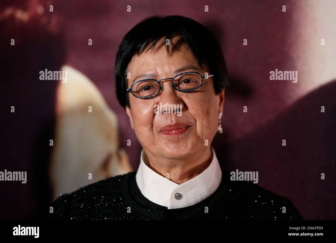 Hong Kong movie director Ann Hui poses at her movie premiere "A Simple ...