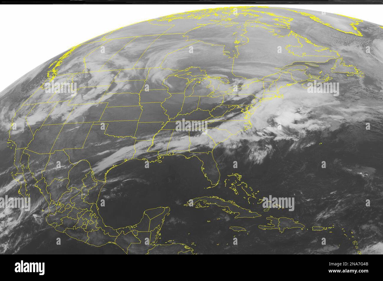 This NOAA satellite image taken Thursday, March 1, 2012 at 12:45 a.m ...