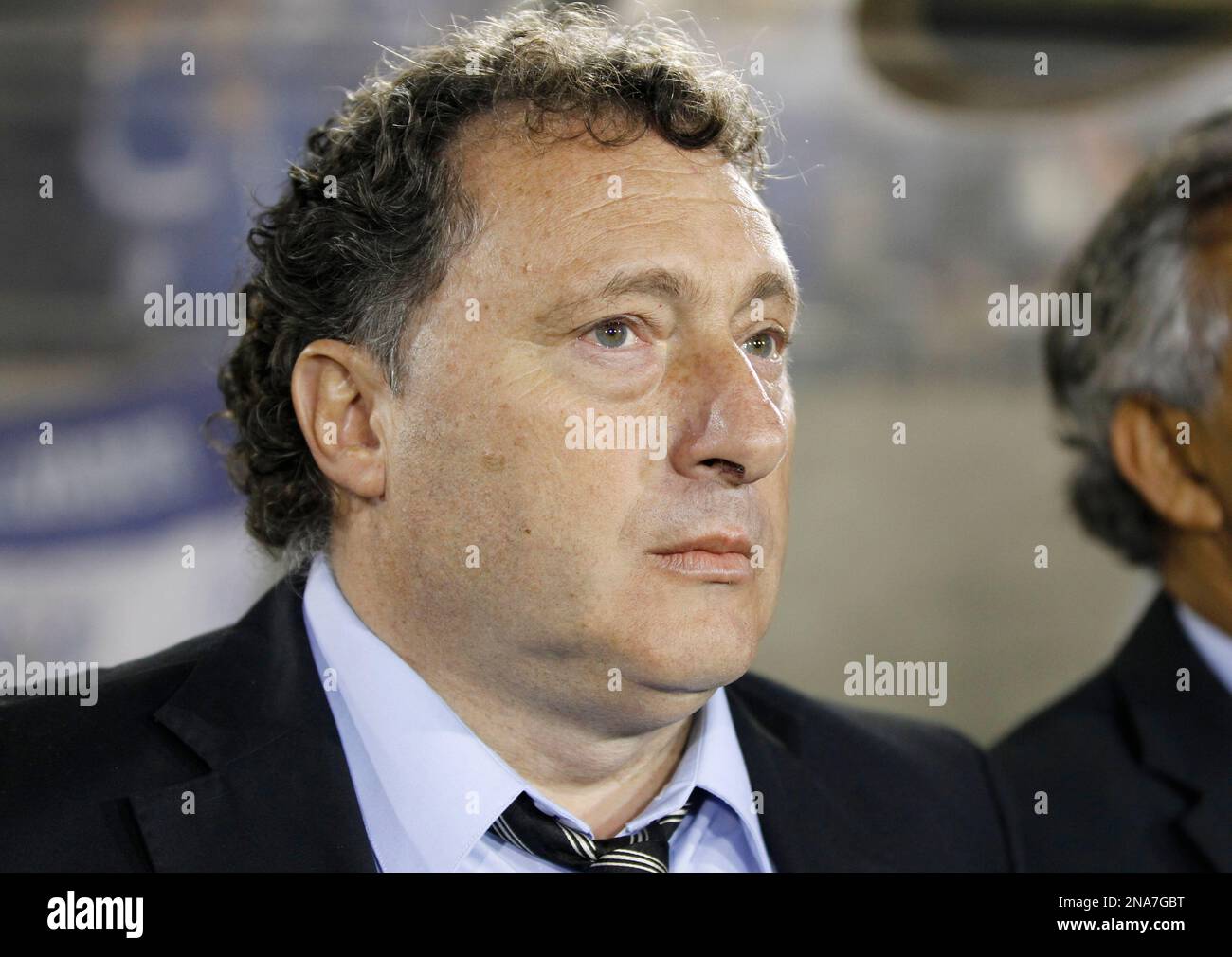 El Salvador national team coach Ruben Israel looks on before the ...