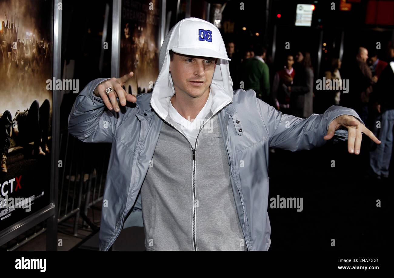 Rob Dyrdek arrives at the premiere of "Project X" in Los Angeles ...