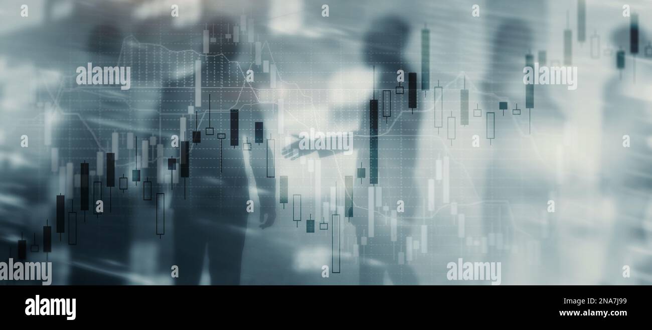 Stock market chart. Abstract background for presentation Stock Photo ...