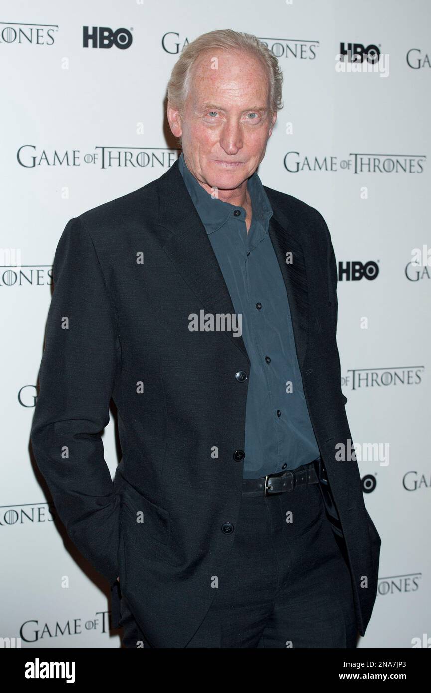 British actor Charles Dance arrives for the Game Of Thrones launch ...