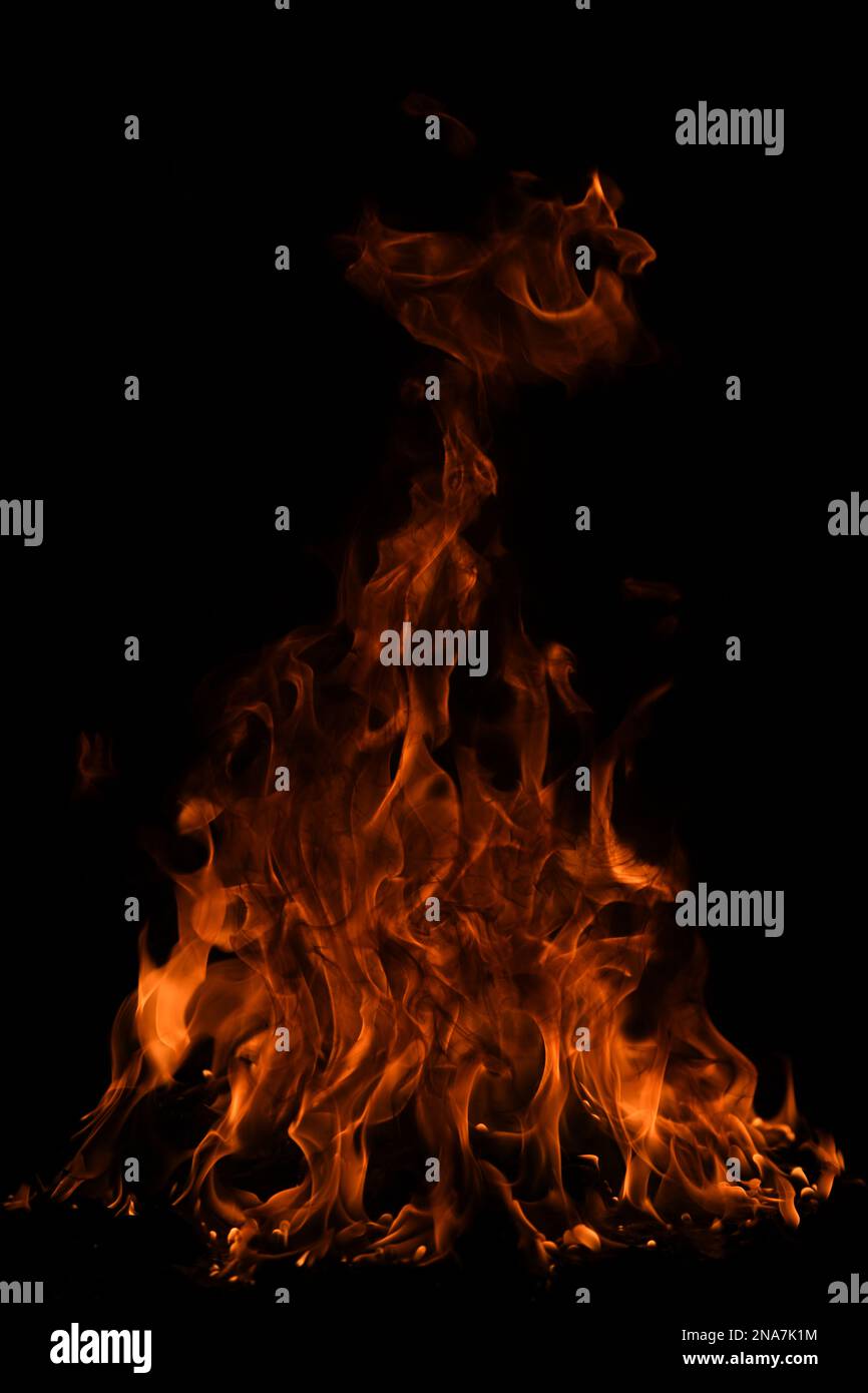 Blaze burning fire flame on art texture background Stock Photo - Alamy