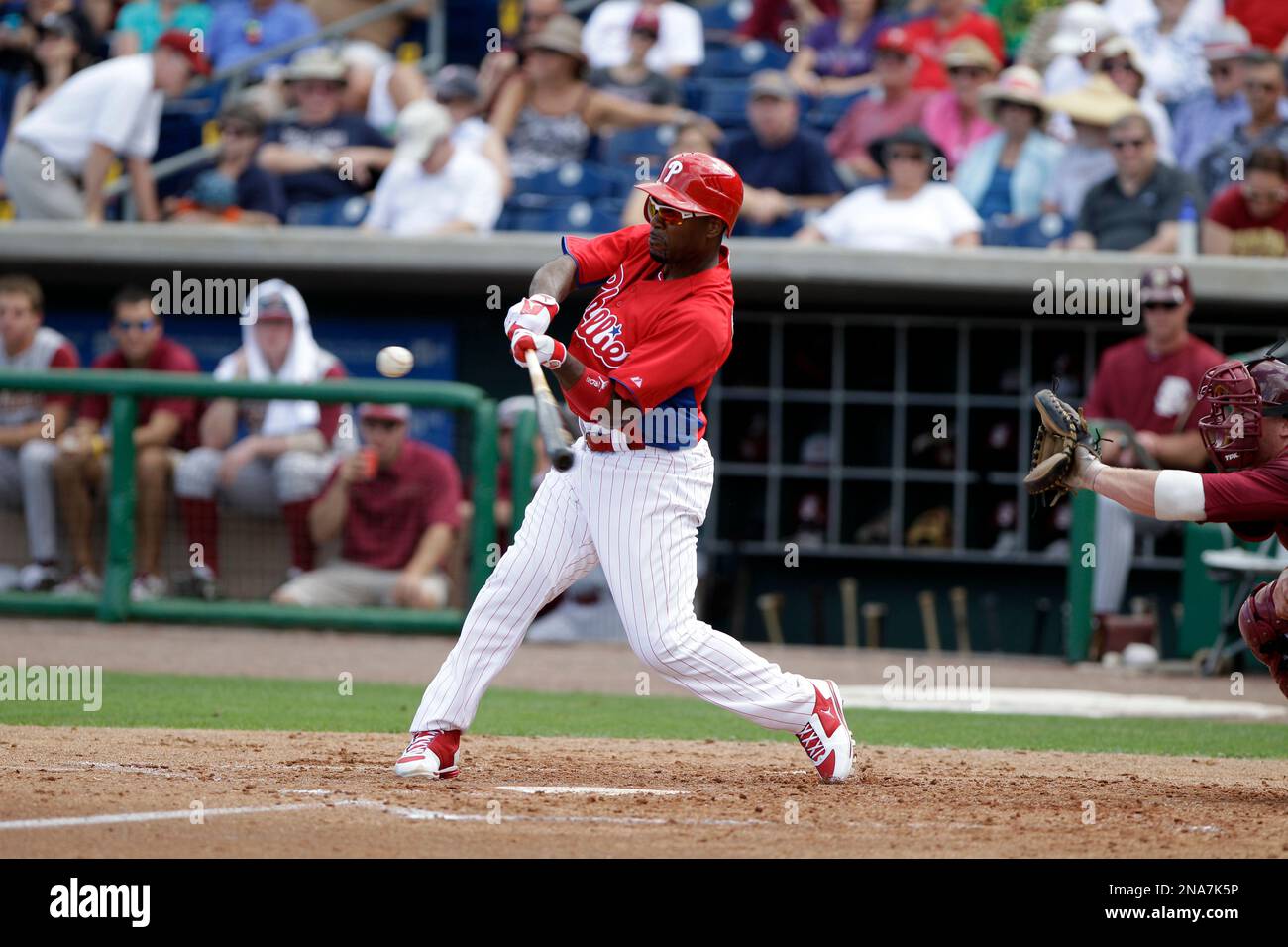 Philadelphia Phillies' Jimmy Rollins during a spring training baseball ...