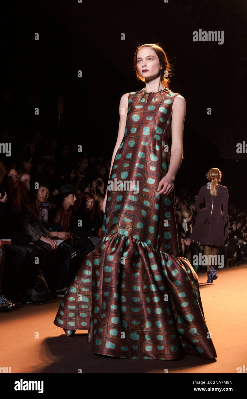 A models wears a creation by Italian fashion designer Marco Zanini for ...
