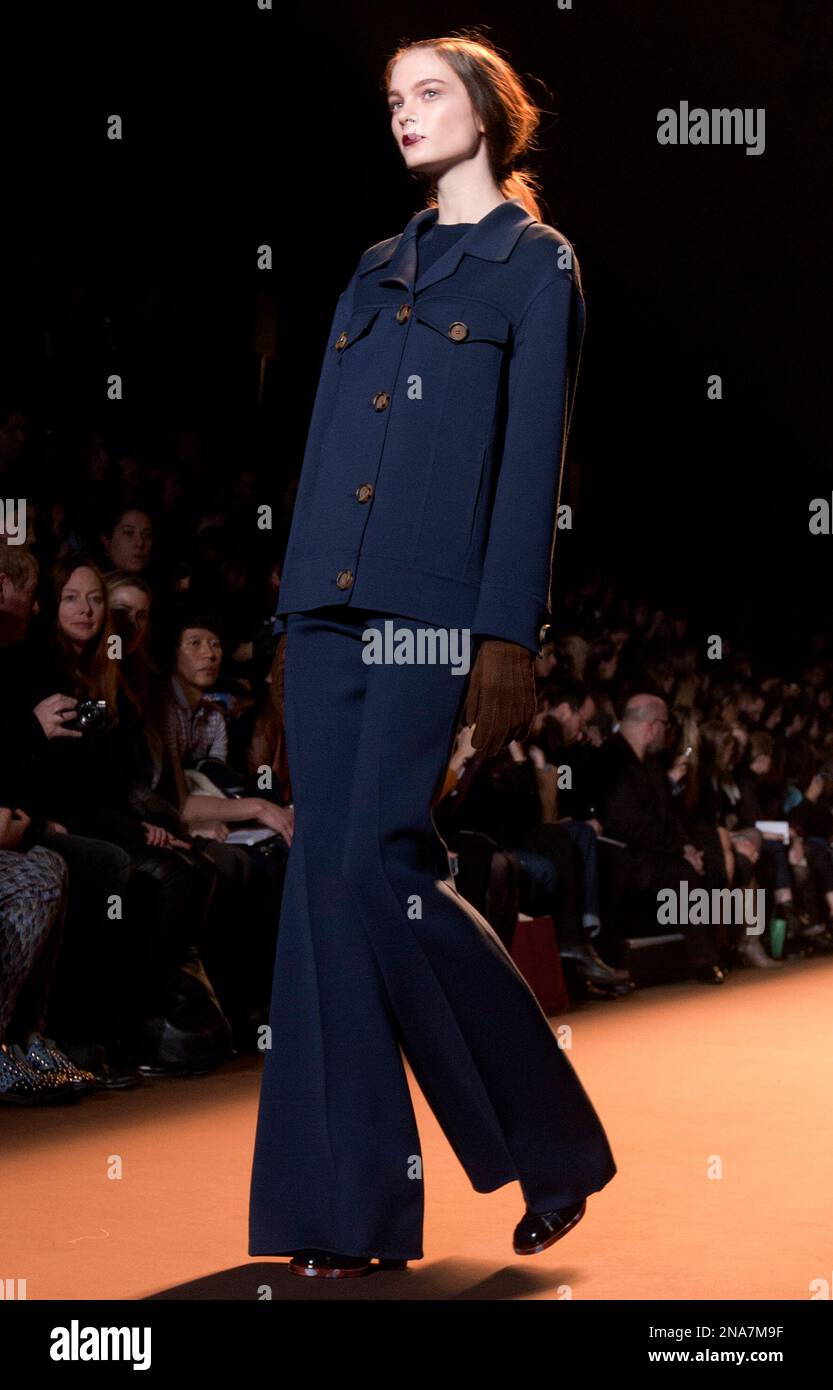 A models wears a creation by Italian fashion designer Marco Zanini for ...